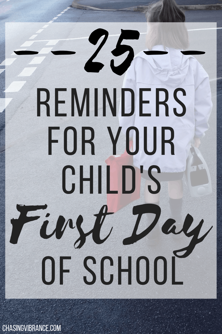 25 Reminders for First Time Kindergarten Parents